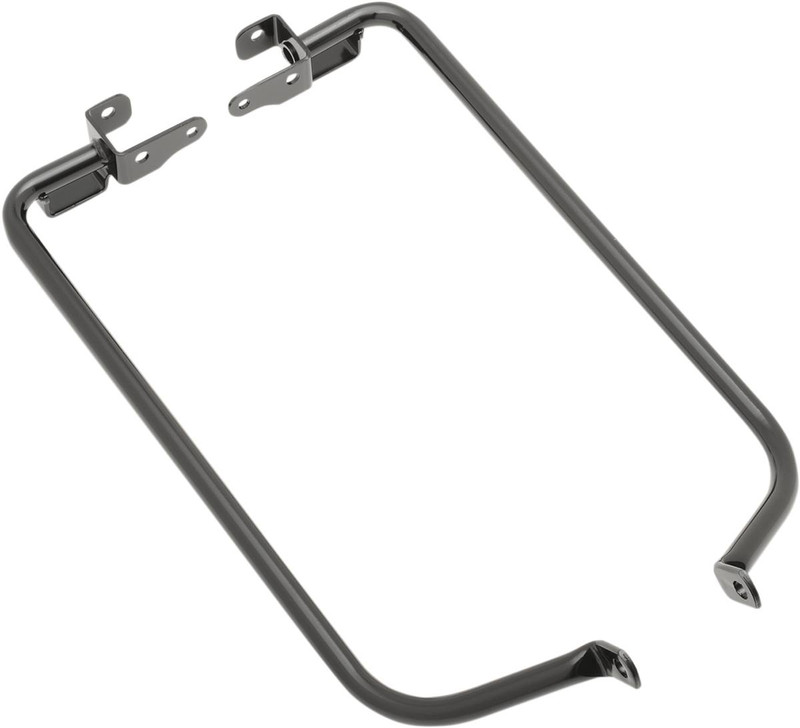 Drag Specialties - 35011042 - Saddlebag Support Brackets - Black - FL ...