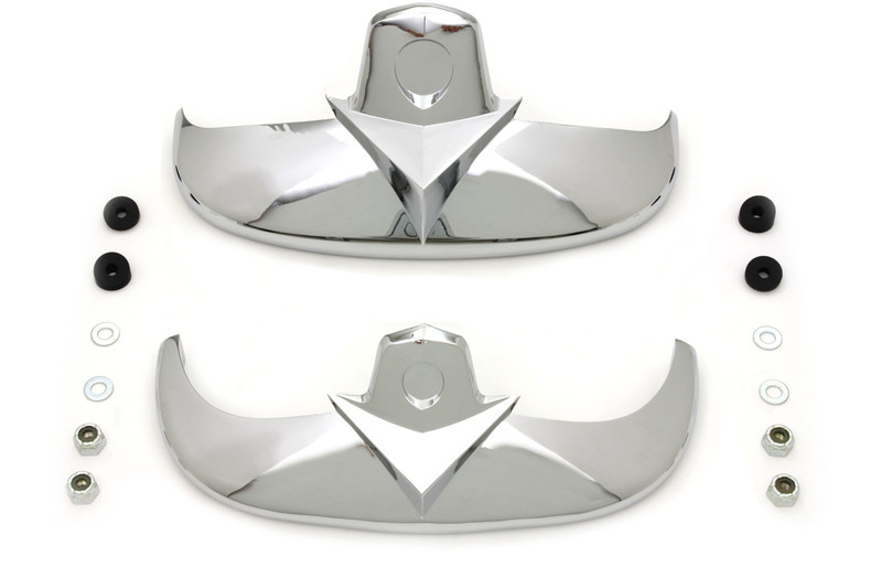 V-Twin - 50-1214 - Chrome Fender Tip Set