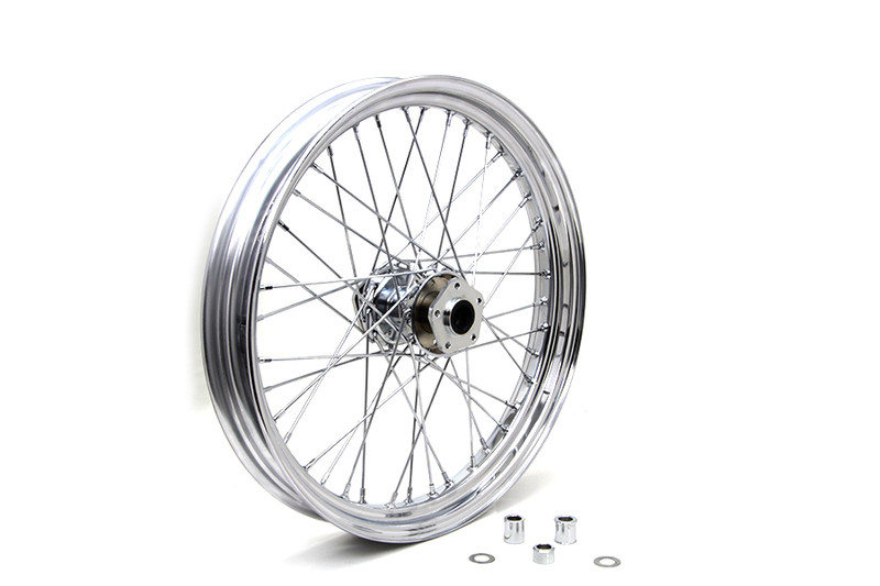 V-Twin - 52-1033 - 23 inch x 3.00 inch Front Spoke Wheel