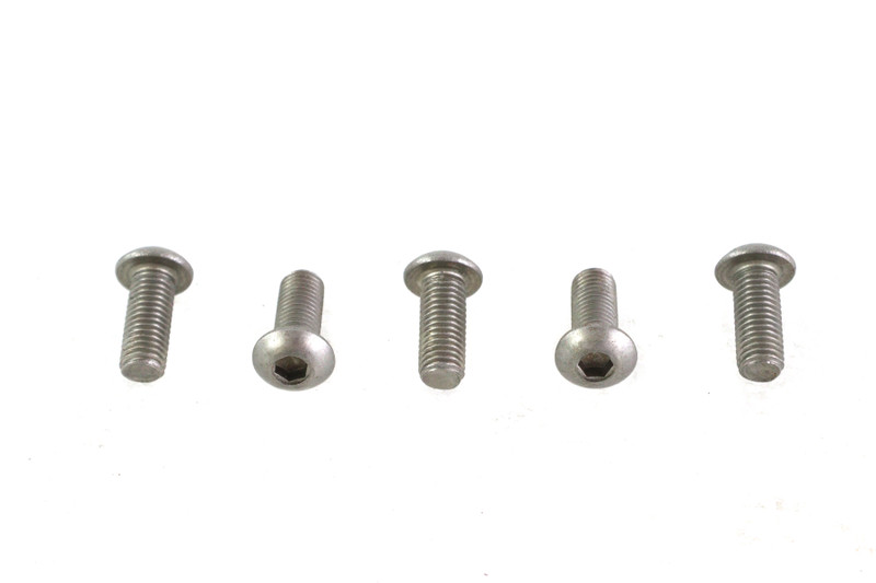 V-Twin - 73-0184 - Allen Button Head Screws Stainless Steel 1/4-24 X 5/ ...