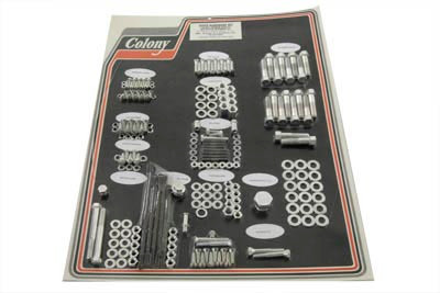 V-Twin - 8304 CAD - Cadmium Stock Style Hardware Kit for Cast Ironheads