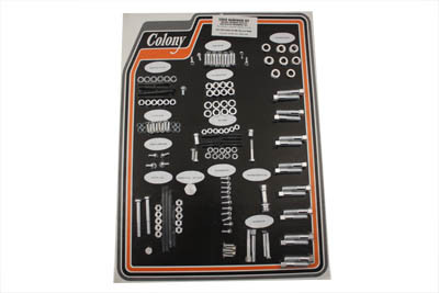 V-Twin - 8309 CAD - Cadmium Stock Style Hardware Kit for Aluminum Heads