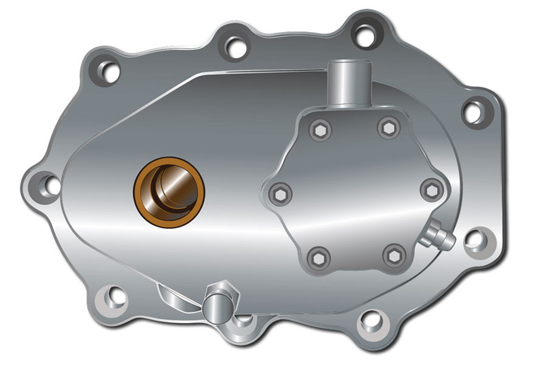 V-Twin - 17-0356 - Hydraulic Kick Starter Cover Chrome