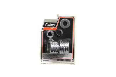 V-Twin - 2035-5 - Chrome Groove Style Front Axle Spacer Kit