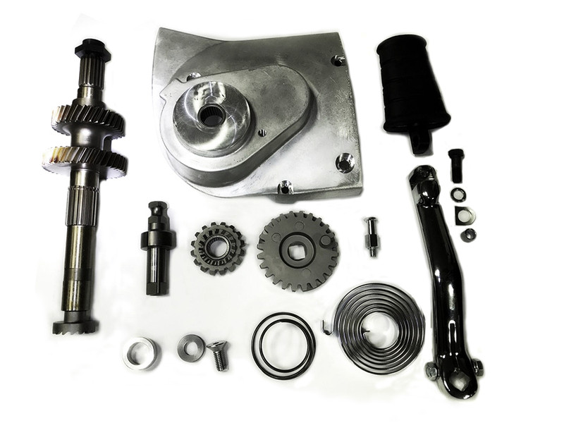 V-Twin - 22-0458 - Kick Starter Conversion Kit Alloy Finish