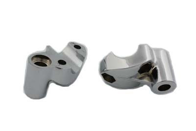 V-Twin - 25-2131 - Offset Riser Stem Set Chrome