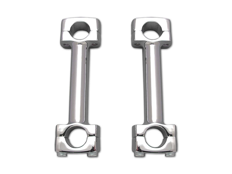 V-Twin - 25-2158 - 3 inch Dog Bone Riser Set Chrome