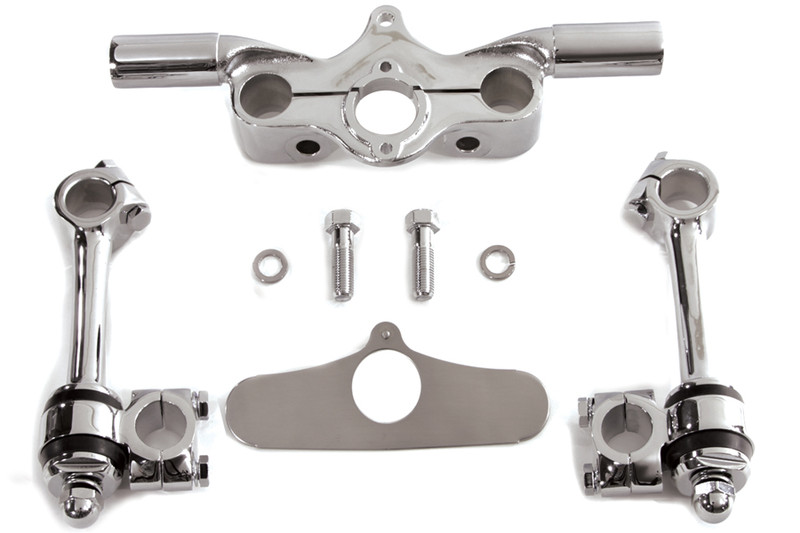 V-Twin - 25-2255 - Flanders Spring Fork Riser/Tree Kit