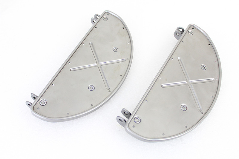 V-Twin - 27-1002 - Half Moon Footboard Set Raw