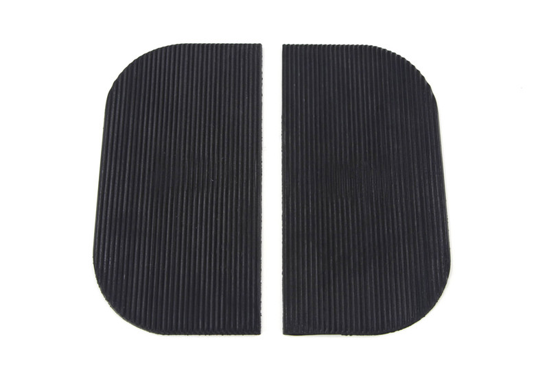 V-Twin - 28-0613 - Mini Footboard Mat Set Black Rubber