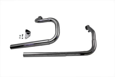 V-Twin - 30-0477 - Exhaust Drag Pipe Set Straight Cut