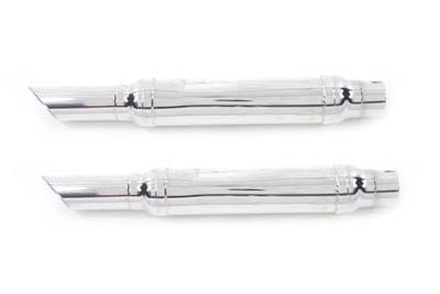 V-Twin - 30-1109 - Replica Muffler Set with Slash Cut Ends