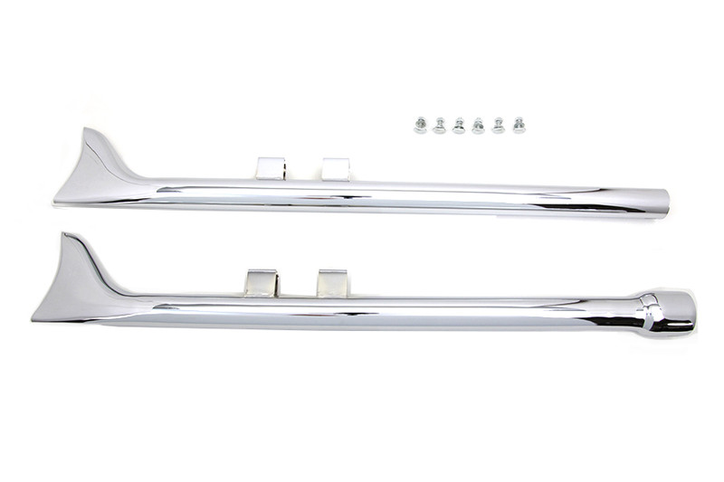 V-Twin - 30-1147 - M8 36 inch Straight Fishtail Exhaust Extension Set ...
