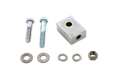 V-Twin - 31-0288 - Bates Headlamp Mounting Block Chrome