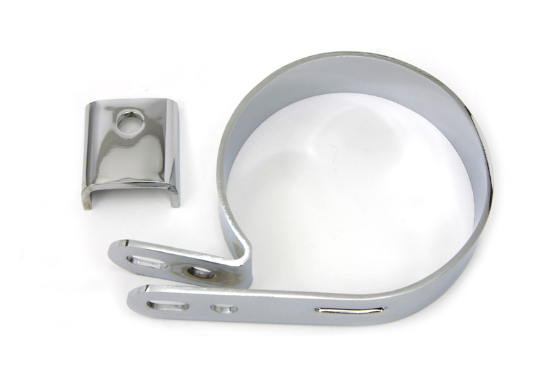 V-Twin - 31-1297 - Chrome 3-1/4 inch Replica Muffler Clamp