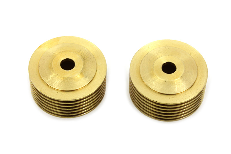 V-Twin - 32-1231 - Brass Spark Plug Cool Fin Set