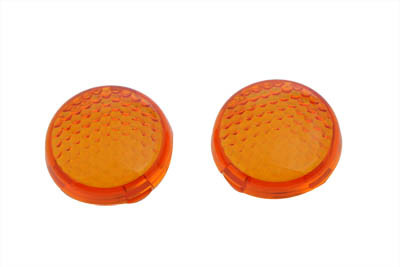 V-Twin - 33-3062 - Turn Signal Lens Set Torpedo Style Amber