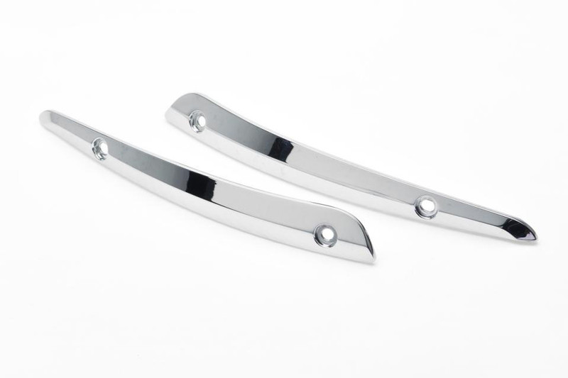 V-Twin - 42-0007 - Chrome Split Windshield Trim Set