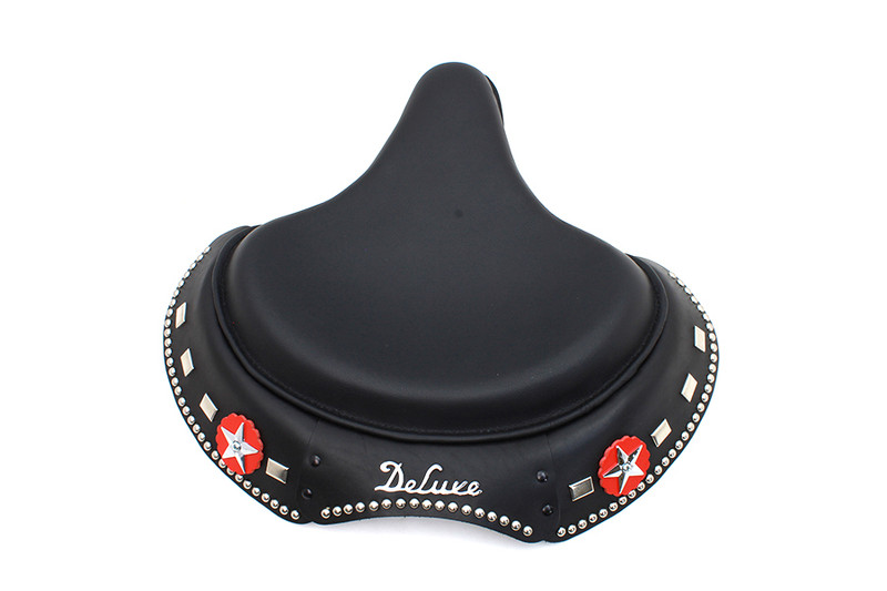 V-Twin - 47-0953 - Corbin Gentry Black Leather Solo Seat