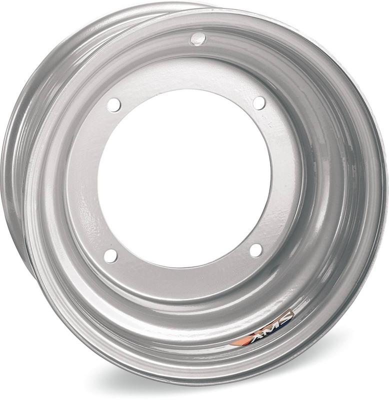Ams - 02310018 - Steel Wheel - Rear - Chrome - 10x8 - 4/4 - 3+5