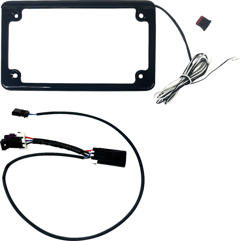 Custom Dynamics - 20302394 - Lighted License Plate Frame - Gloss Black ...
