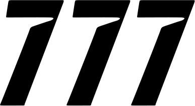 D'Cor Visuals - 43100878 - Slash Number Plate - #7 - Black - 6"