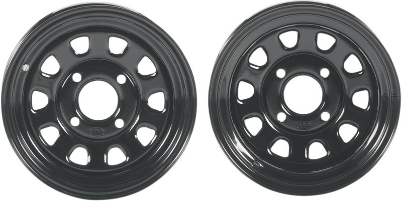 Itp - 02310023 - Delta Steel Wheel - Front/Rear - Black - 12x7 - 4/137 ...