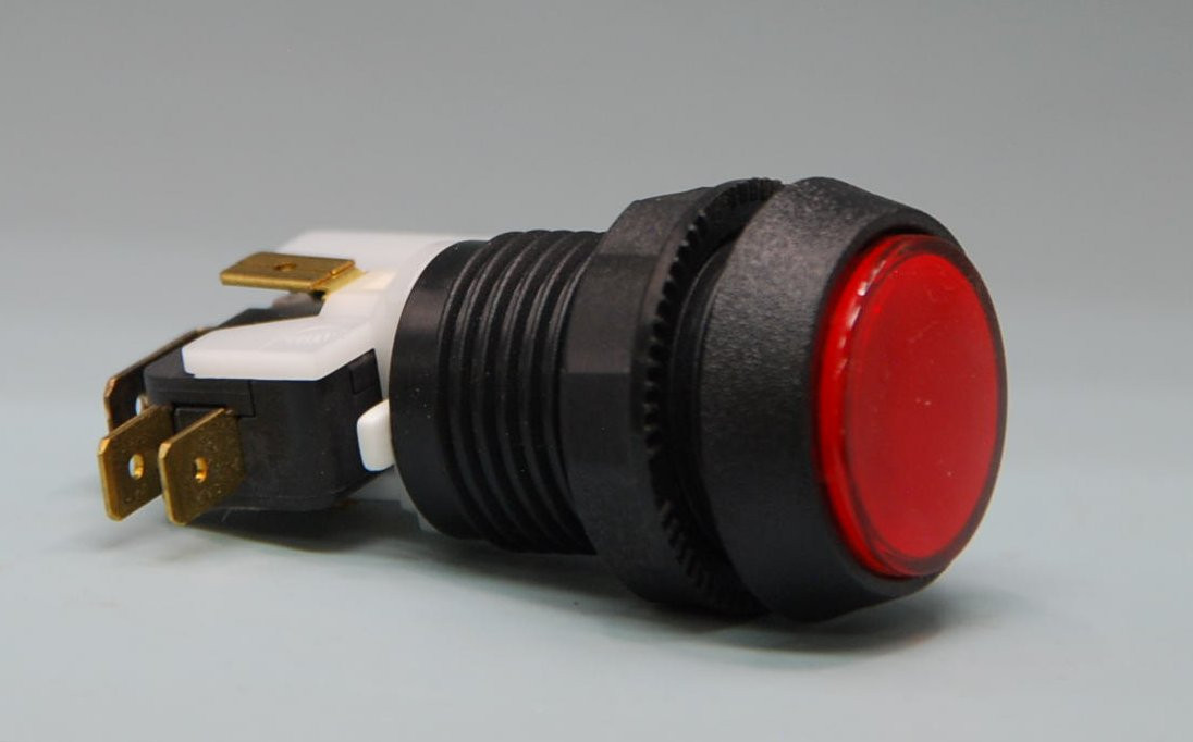 Red Small Round IPB lamp w/ .250
