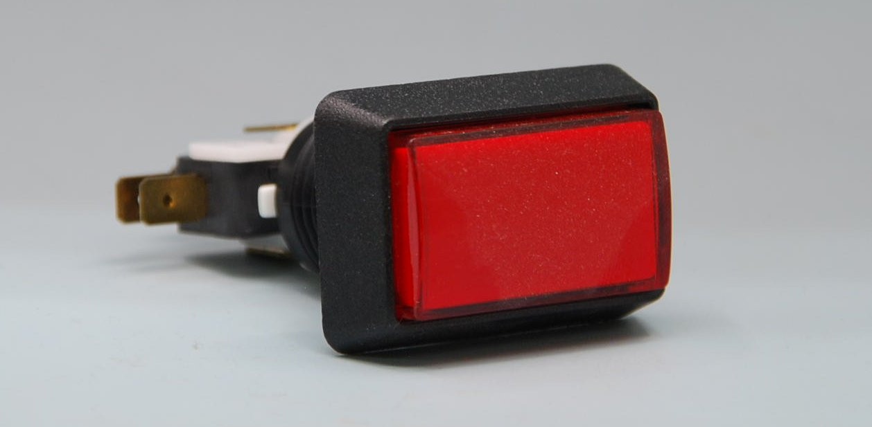Red Rectangular IPB Lamp W/250 Microswitch | Game Exchange