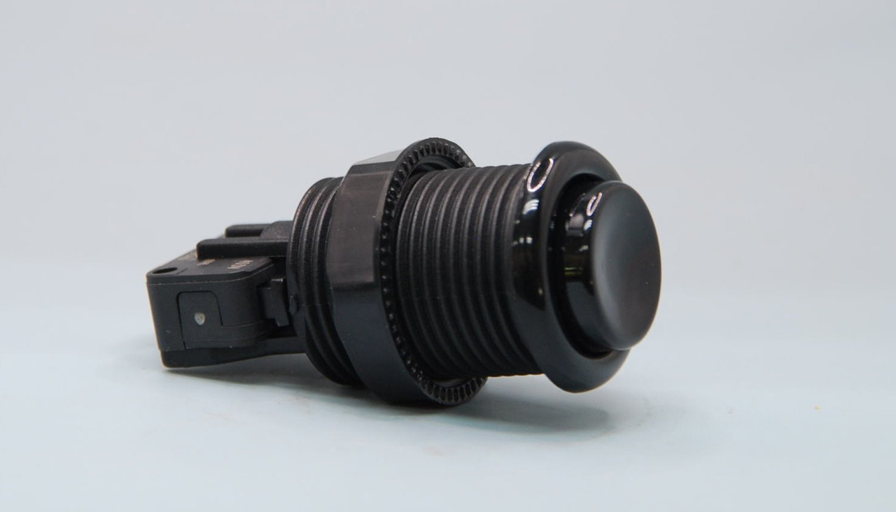 Black Pushbutton w/ .187 Horizontal Microswitch