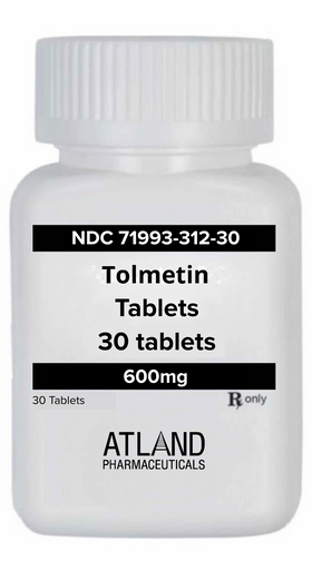 Tolmetin Sodium 600mg Tablets (NDC 71993-0312-30)