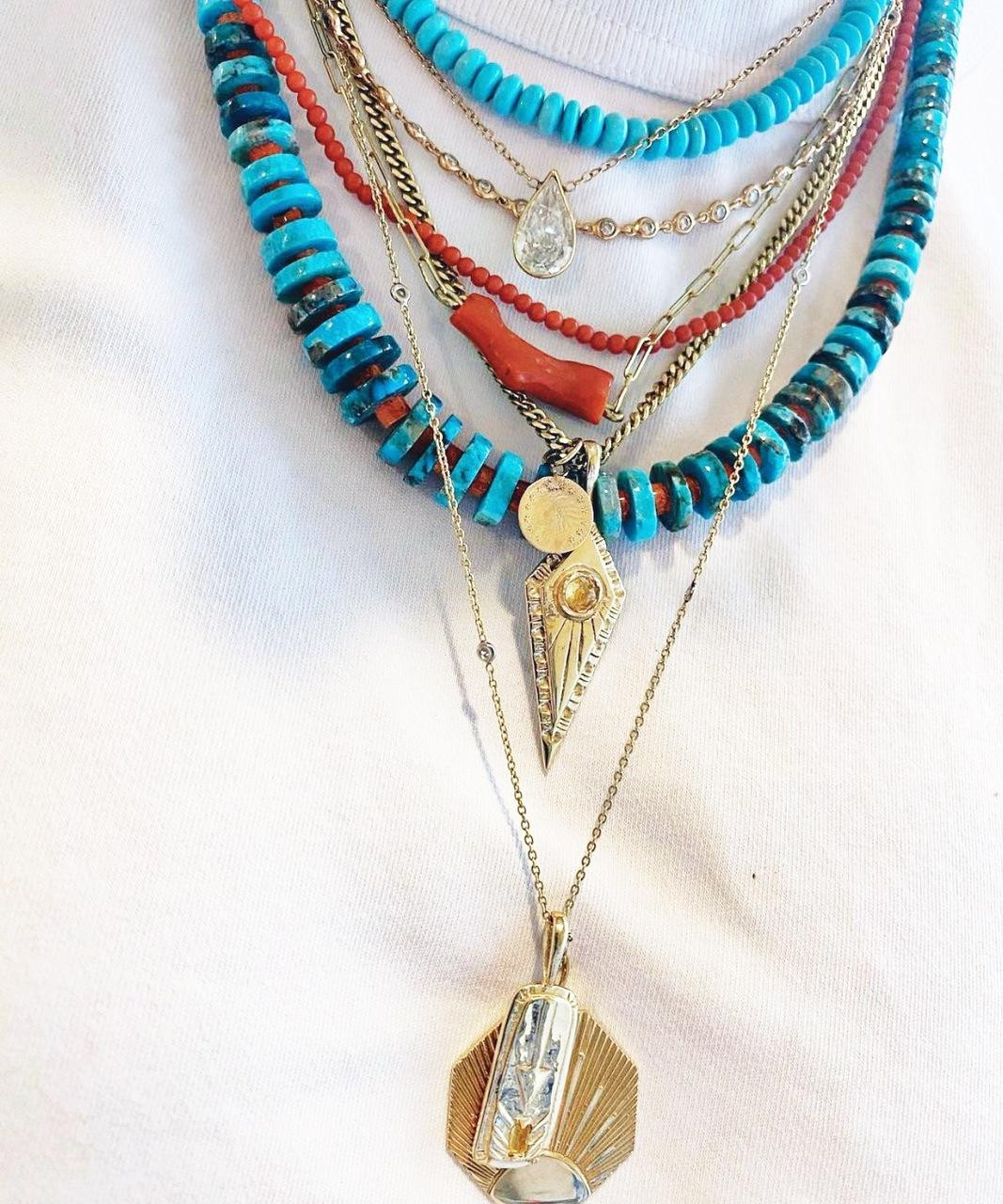 Gold Phoenix Rising Sun Charm