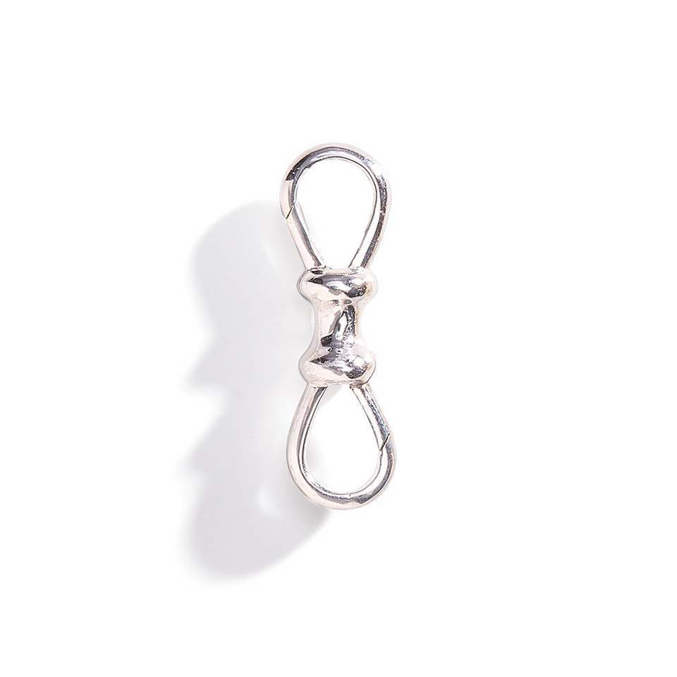 Silver Double Dog Clip | Vintage-Inspired Charm Connector by Three ...
