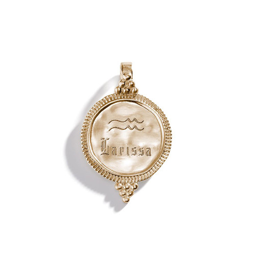 Gold Atlantis Sunken Treasure Personalized Charm | Personalized Gold ...