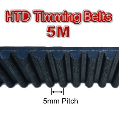 450-5M-20 HTD TIMING BELT 5M - 450 mm (17.72 in) Pitch Length and 20 mm ...