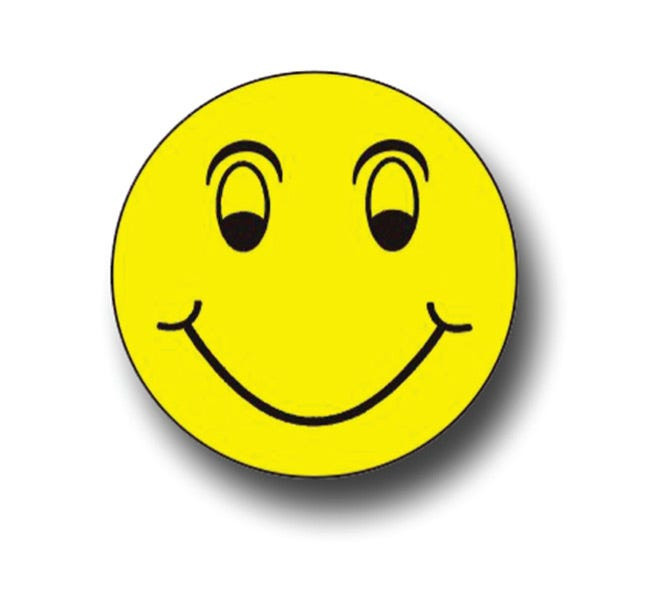 Happy Face Windshield Stickers