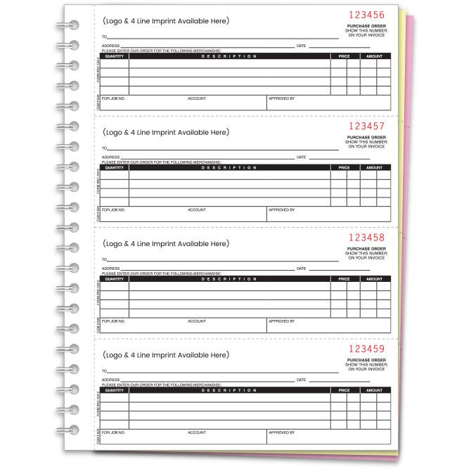 Purchase Order Book - 2 Part - Custom Imprinted