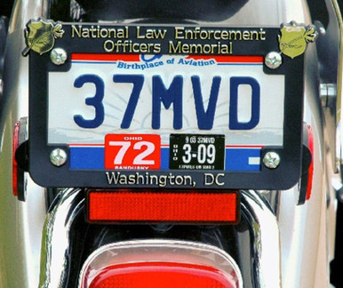 Motorcycle License Plate Frames - Raised 3D Graphics