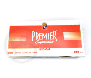 PREMIER - SUPERMATIC FILTERED CIGARETTE TUBES - 100MM 200PACK | SINGLE ...
