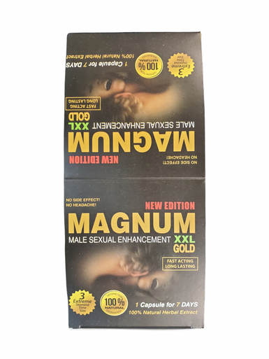 MAGNUM XXL GOLD - 24K (1 CAPSULE) | DISPLAY OF 24 (MSRP $) - FS WHOLESALE