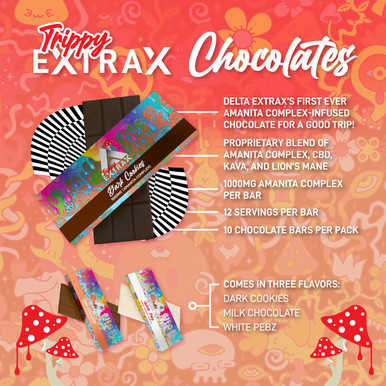 TRIPPY EXTRAX - AMANITA MUSCARIA CHOCOLATES 1000mg | SINGLE (MSRP $39. ...