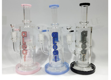 ALEAF - 12" DOUBLE MATRIX WATERPIPE - 20788 | ASSORTED COLORS (MSRP ...