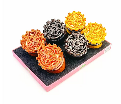 TUFF SHREDDER GRINDER 63mm 4 PART - CLOCK DESIGN (TS10019) | SINGLE ...