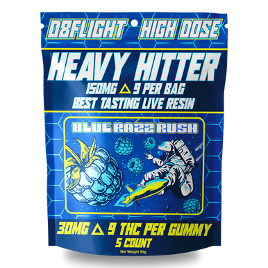 D8FLIGHT HEAVY HITTER - D9 30mg GUMMIES 5CT BAG | SINGLE (MSRP $) - FS ...