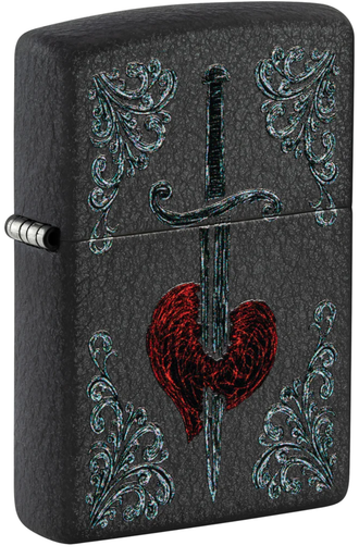ZIPPO LIGHTER - HEART DAGGER TATTOO DESIGN - 48617 (MSRP $29.95) - FS ...