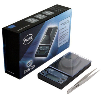 AMERICAN WEIGH SCALES, DIA-20 - DIGITAL POCKET SCALE 20g x 0.001g - FS ...