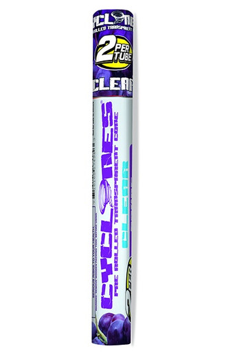 CYCLONES CLEAR PRE-ROLLED CONES - GRAPE 2PK | DISPLAY OF 24 (MSRP ...