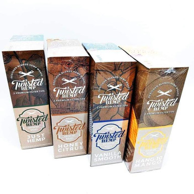 TWISTED HEMP DESIGNER BLENDS HEMP WRAPS - 2 PREMIUM FILTERS TIPS ...