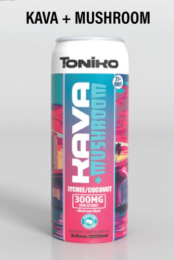 TONIKO KAVA + MUSHROOM 300mg DRINK | DISPLAY OF 12 (MSRP $7.99each ...