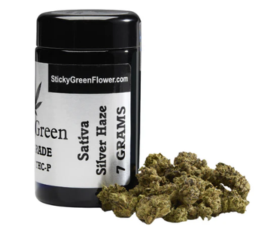 STICKY GREEN - HIGH GRADE THC-A HEMP FLOWER 7G (SILVER) | SINGLE (MSRP ...